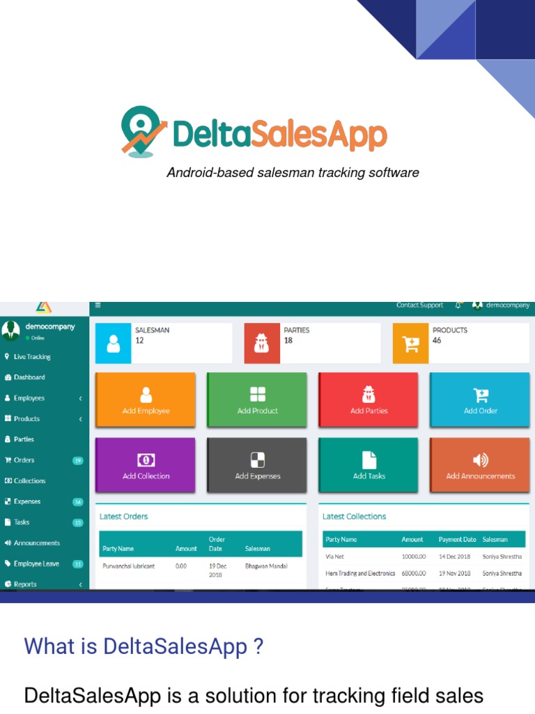 Delta Sales App | PDF