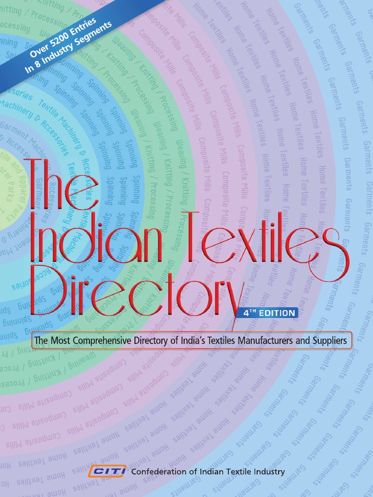The Indian Textiles Directory PDF | PDF | Spinning (Textiles) | Textile ...
