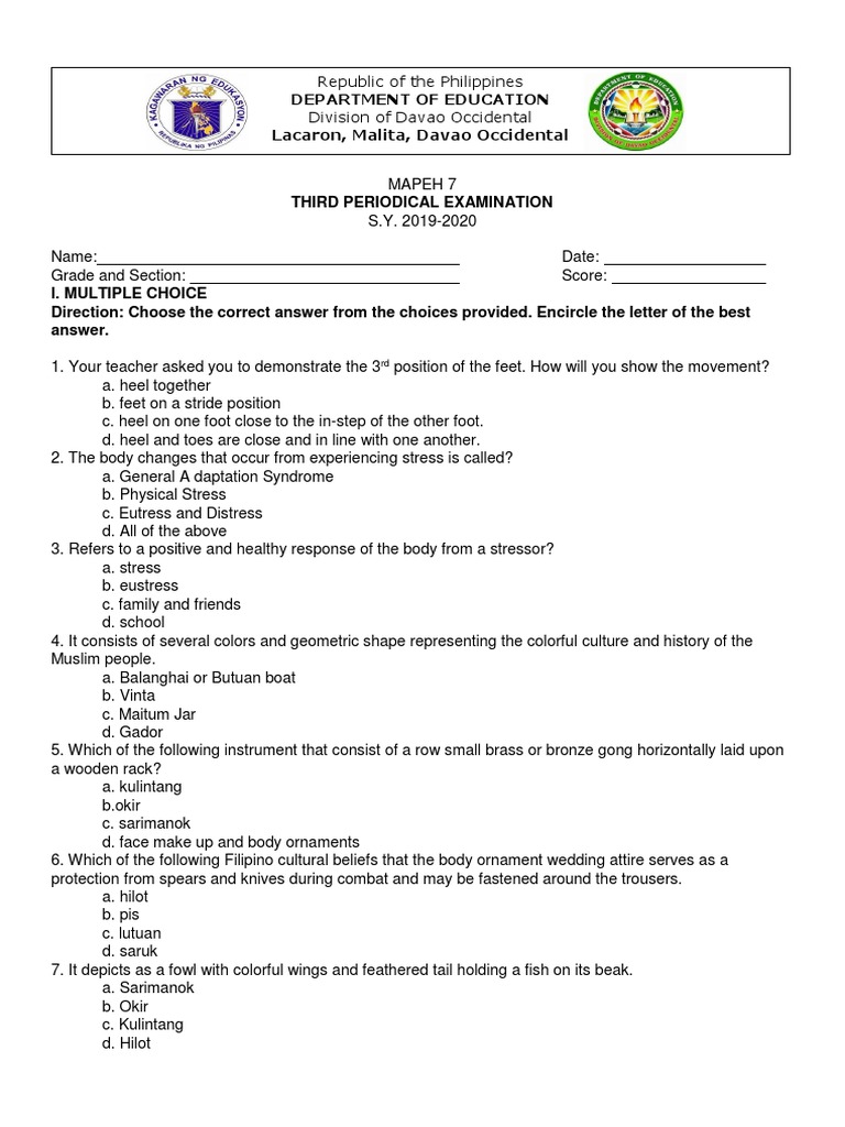 Grade 7 Third Quarter | PDF | Weaving | Stress (Biology)