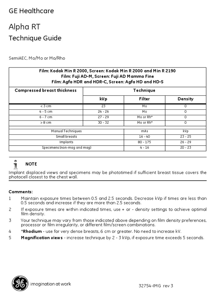 Alpha RT Technique Guide | PDF