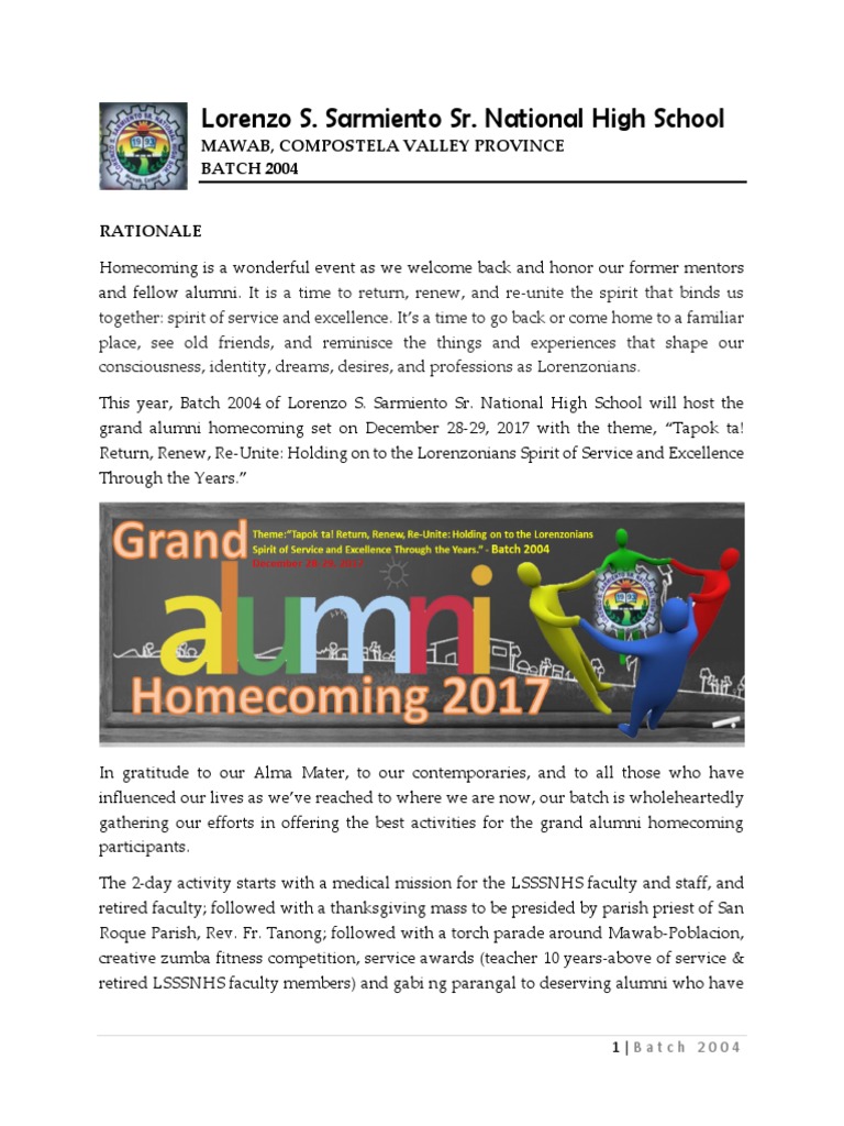 Alumni Homecoming | PDF