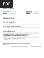 Employee Transfer Checklist Template | PDF