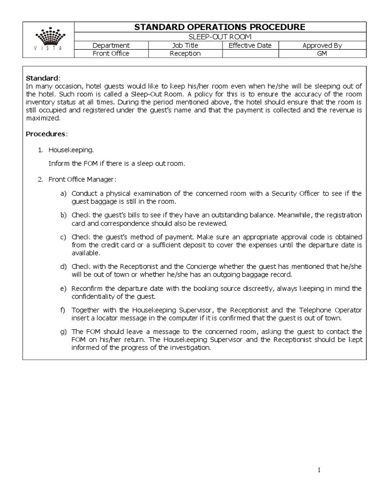 Sleep Out Room PDF