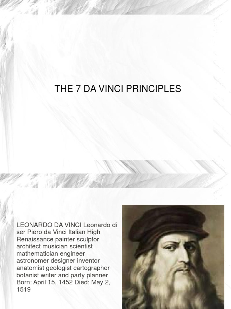 7 Da Vincian Principles Explained | PDF