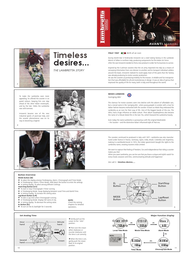 Avanti Manual | PDF | Watch