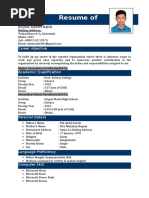 Bangladeshi CV Template | PDF | Bangladesh | Vocational Education