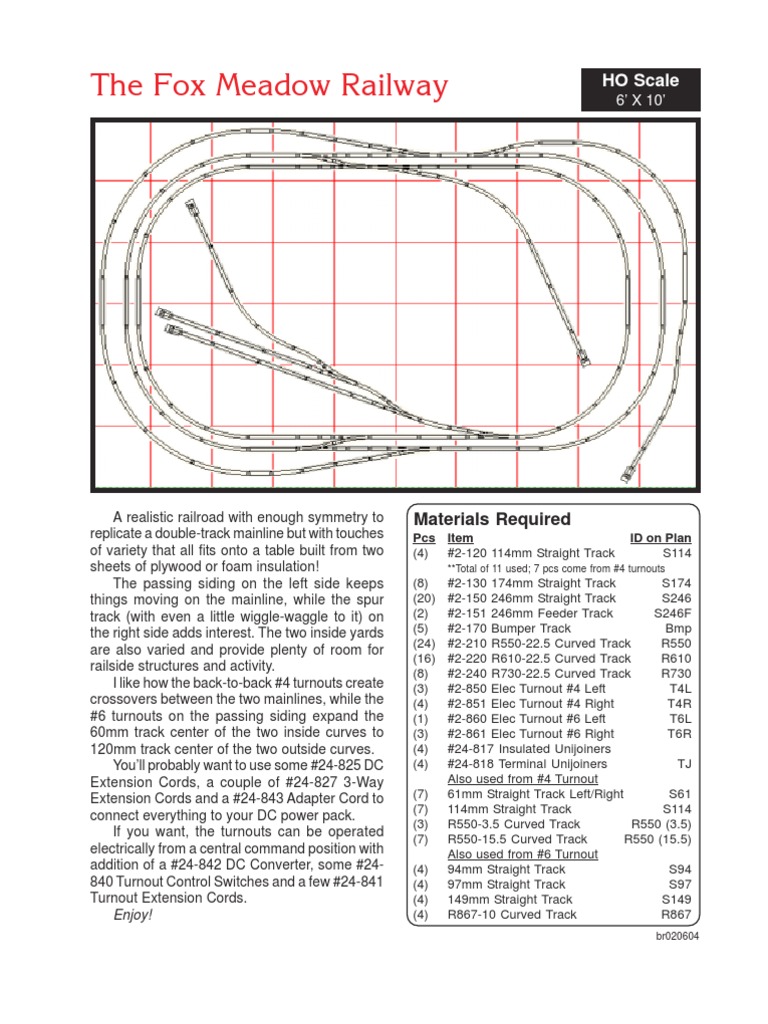 A Realistic Double-Track HO Scale Layout Featuring Crossovers, Passing ...