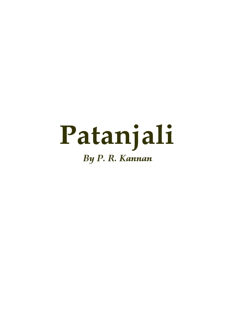 Patanjali PDF | PDF | Indian Religions | Indian Philosophy