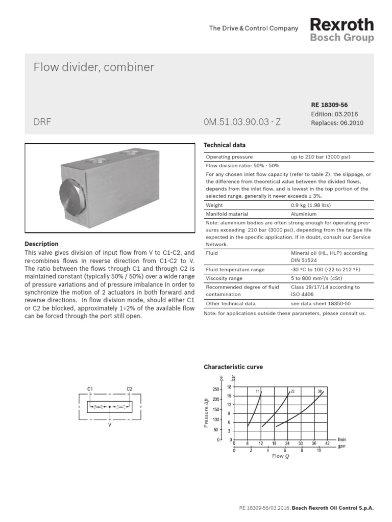 Flow Divider | PDF | Valve | Viscosity