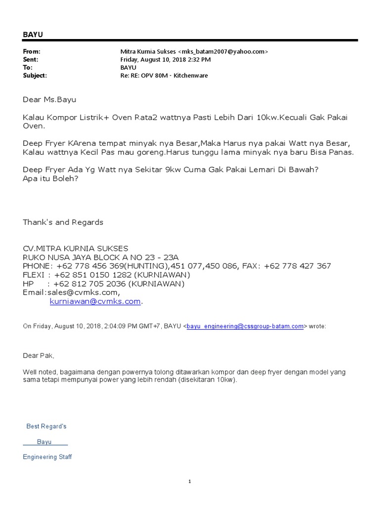 Microsoft Outlook - Memo Style | PDF