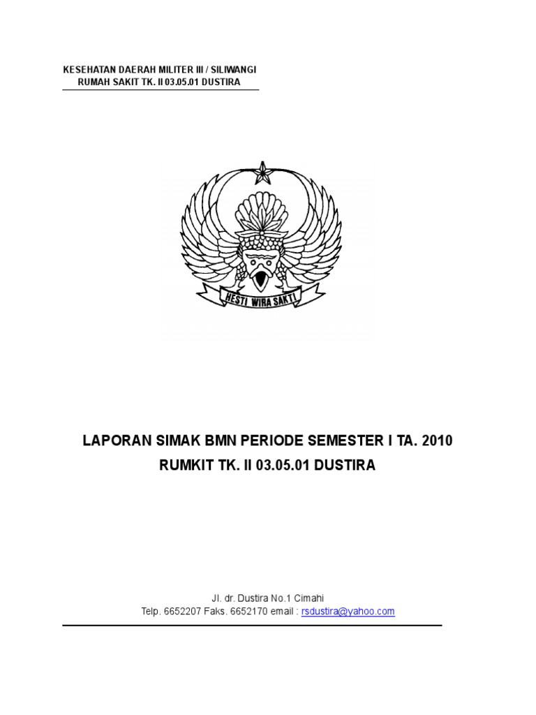 Cover Laporan Simak BMN | PDF