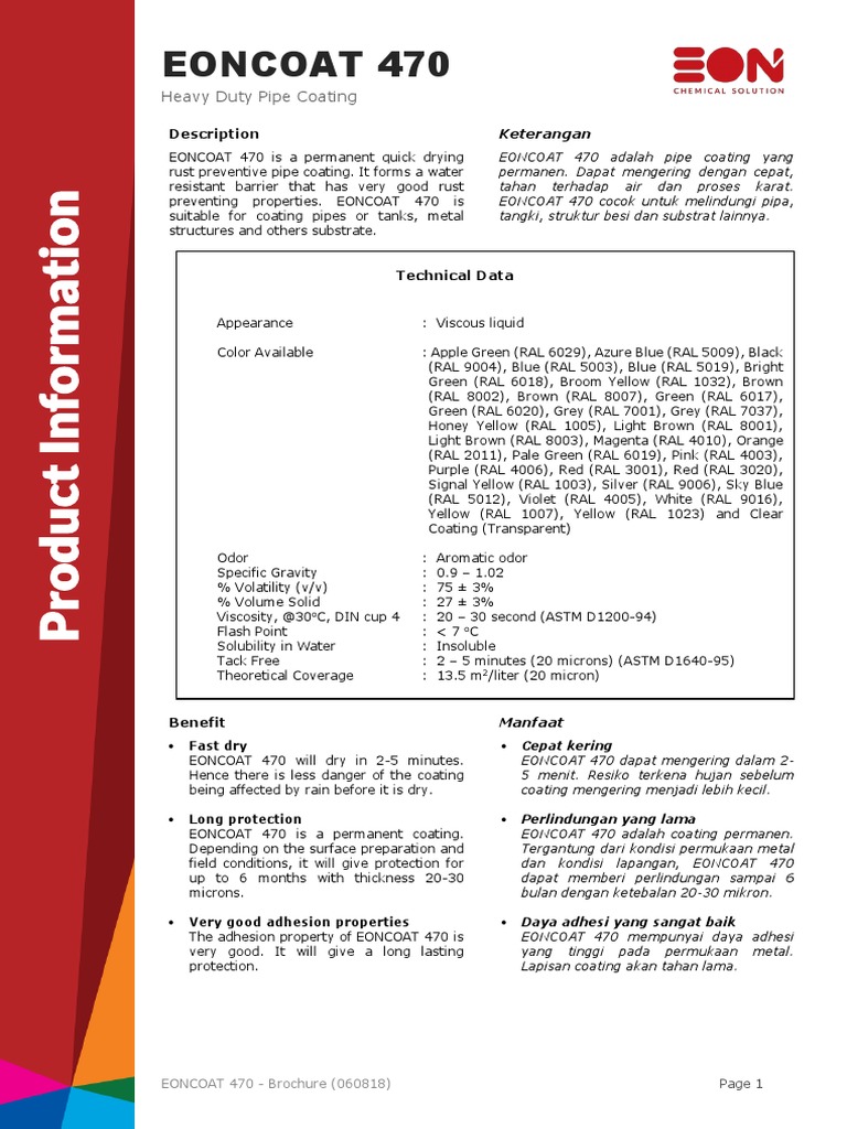 Eoncoat 470 - Top Coat | PDF