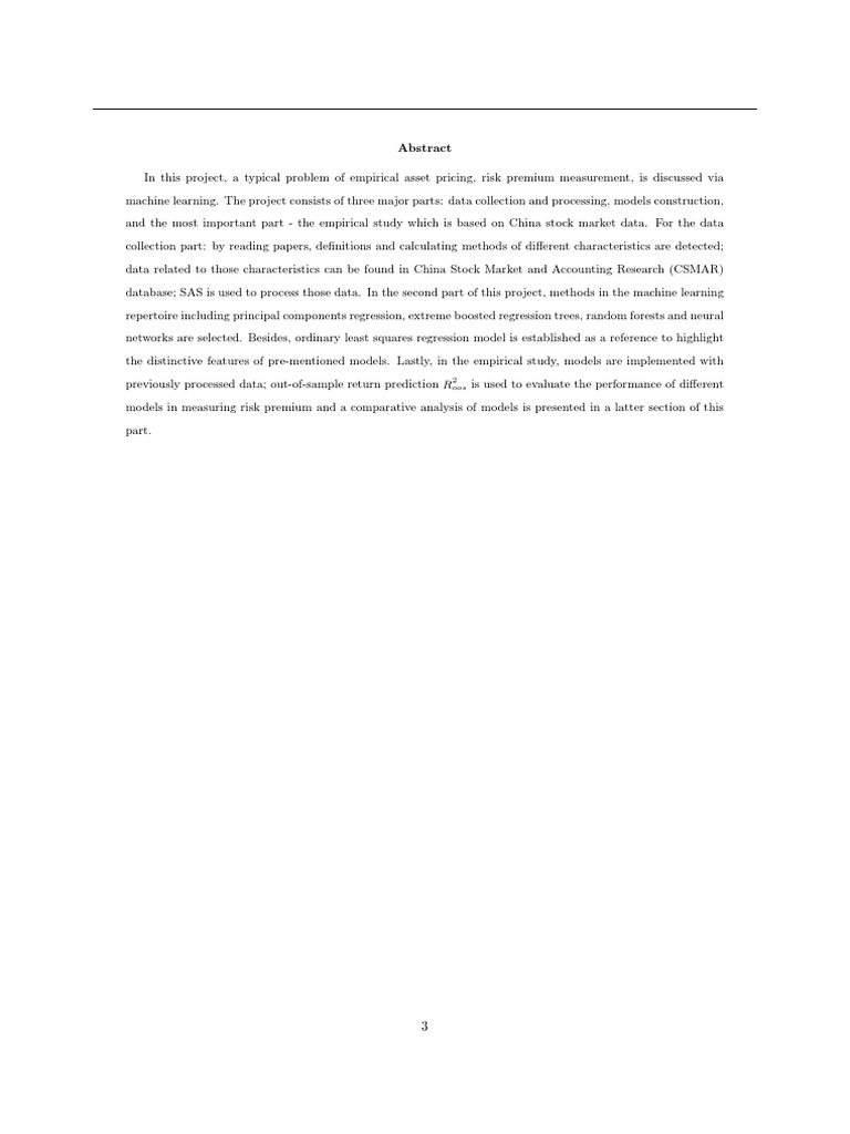 Empirical Asset Pricing Via Machine Learning in China Stock Market ... Empirical Asset Pricing Via Machine Learning in China Stock Market ...