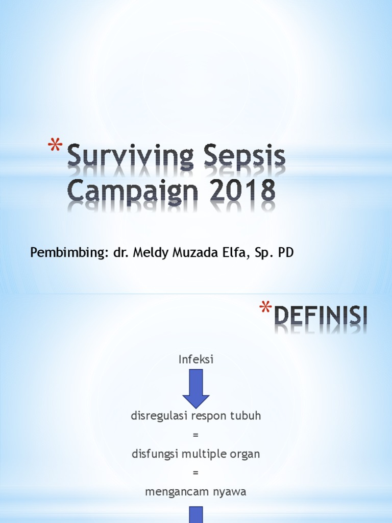 Surviving Sepsis Campaign 2018 | PDF