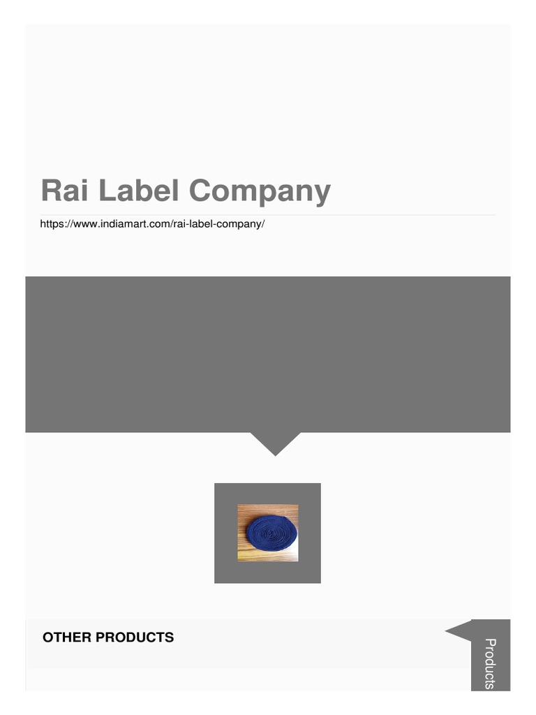 Rai Label Company | PDF | Business | Finance & Money Management