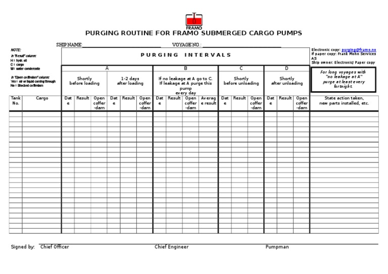 Purging Form | Download Free PDF | Transport | Ships