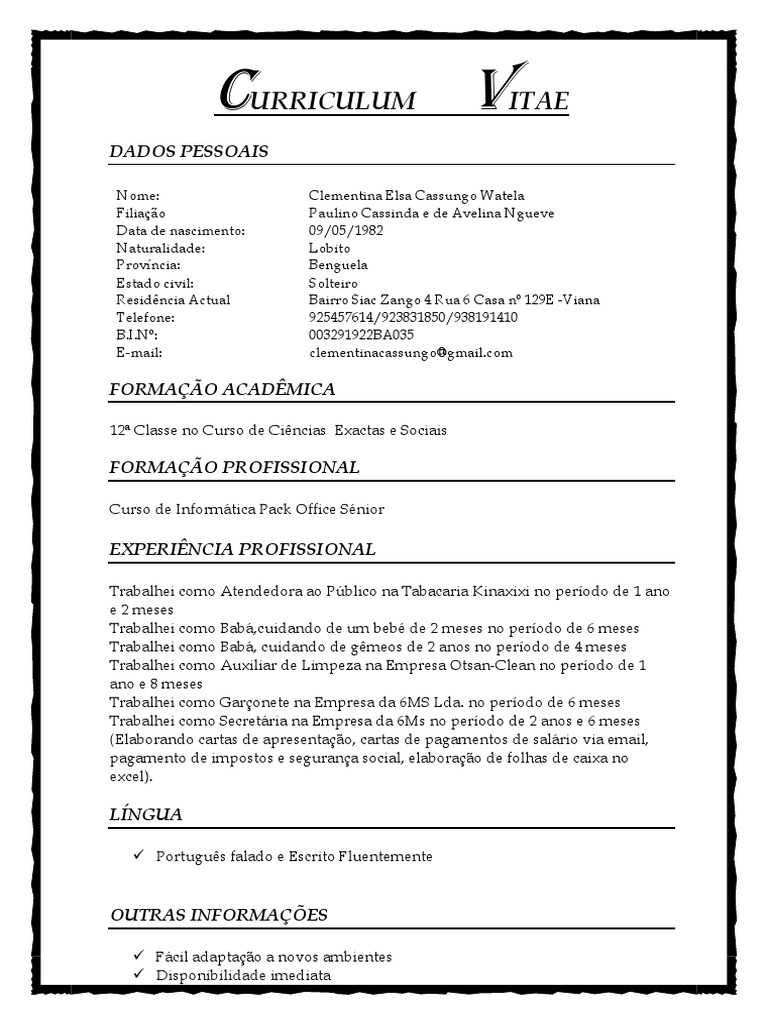 CURRICULUM VITAE Actualizado Elsa | PDF