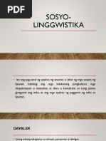 Idyolek, Sosyolek, Dayalek | PDF