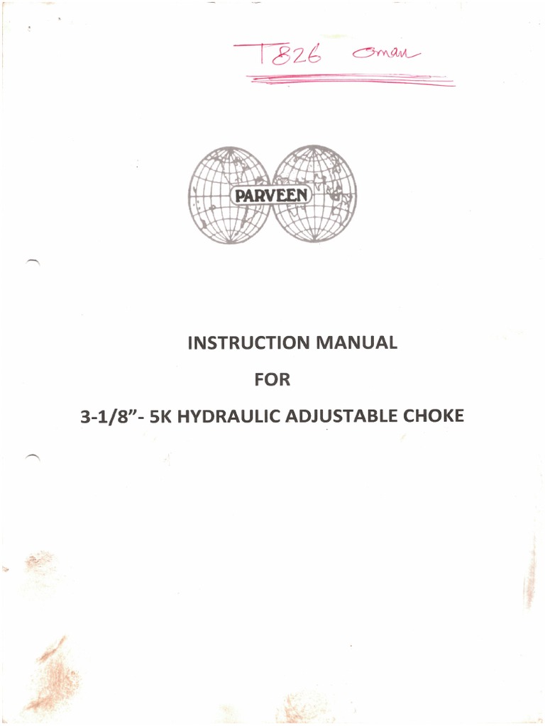 Parveen Hydraulic Choke | PDF