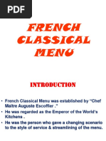 French Classical Menu Items With English Translation | PDF