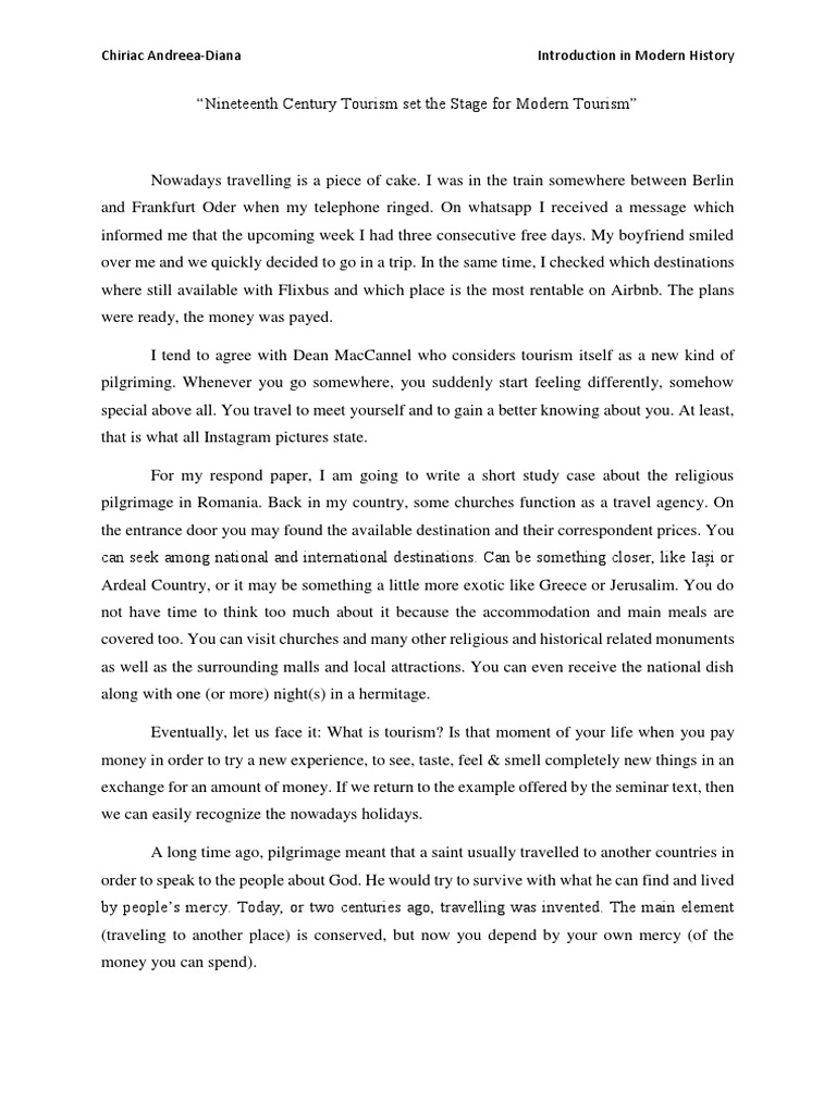 Eseu 1 | Download Free PDF | Tourism