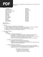 Katitikan NG Pulong (Example) | PDF