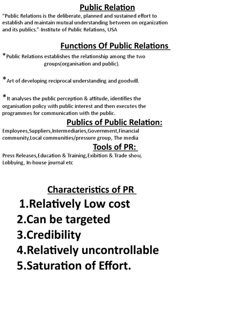 Functions of Public Relations | PDF | Public Relations | Propaganda