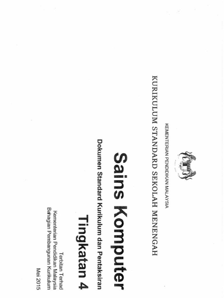 DSKP-KSSM-SK-T4 Sains Komputer PDF | PDF