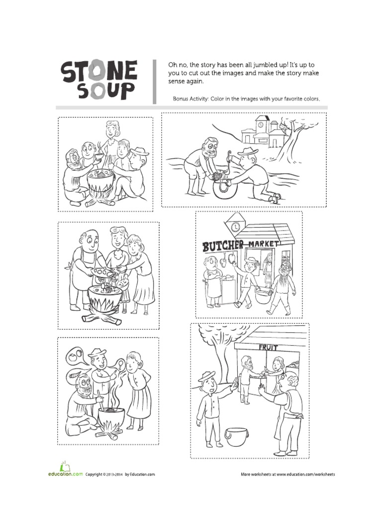 Stone Soup - Story in Pictures PDF | PDF