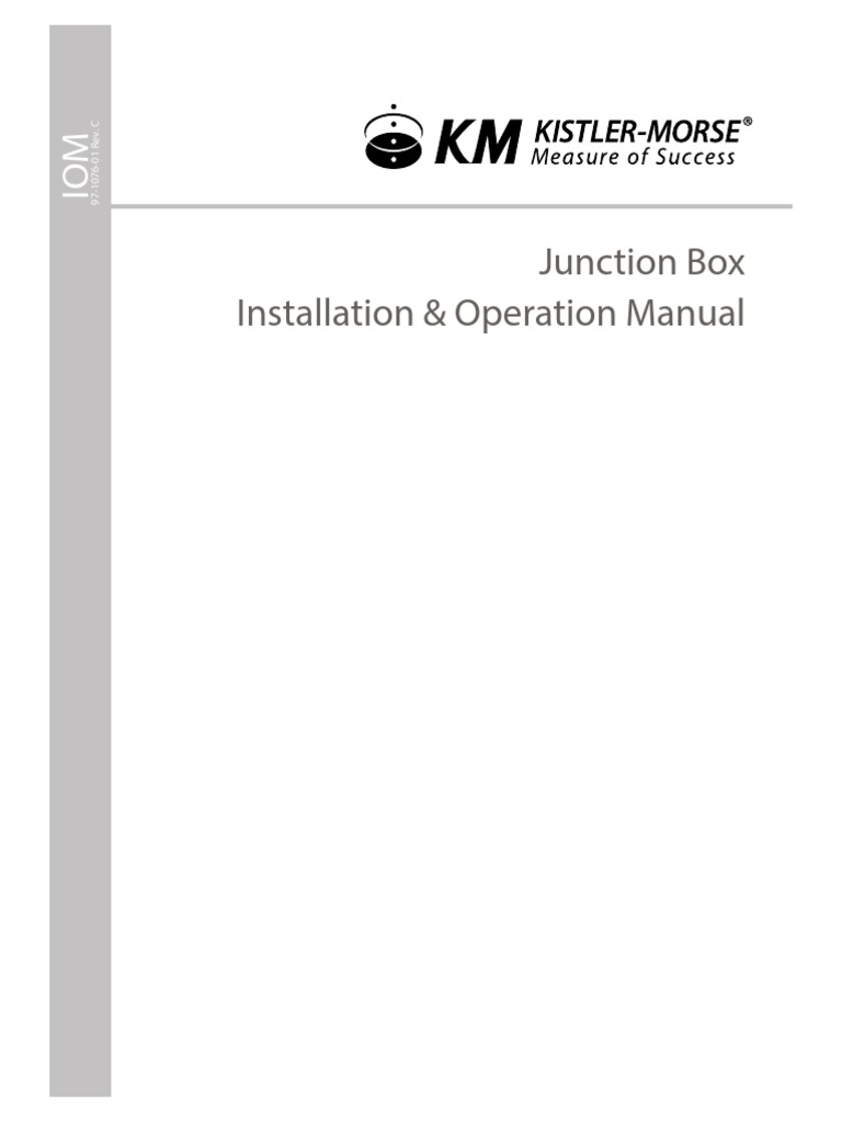 Junction Box Installation Operation Manual | PDF | Electrical Wiring | Wire