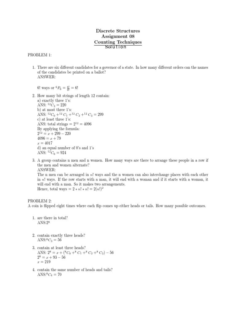 Assignment 8 - Solution | PDF | Numbers | Abstract Algebra