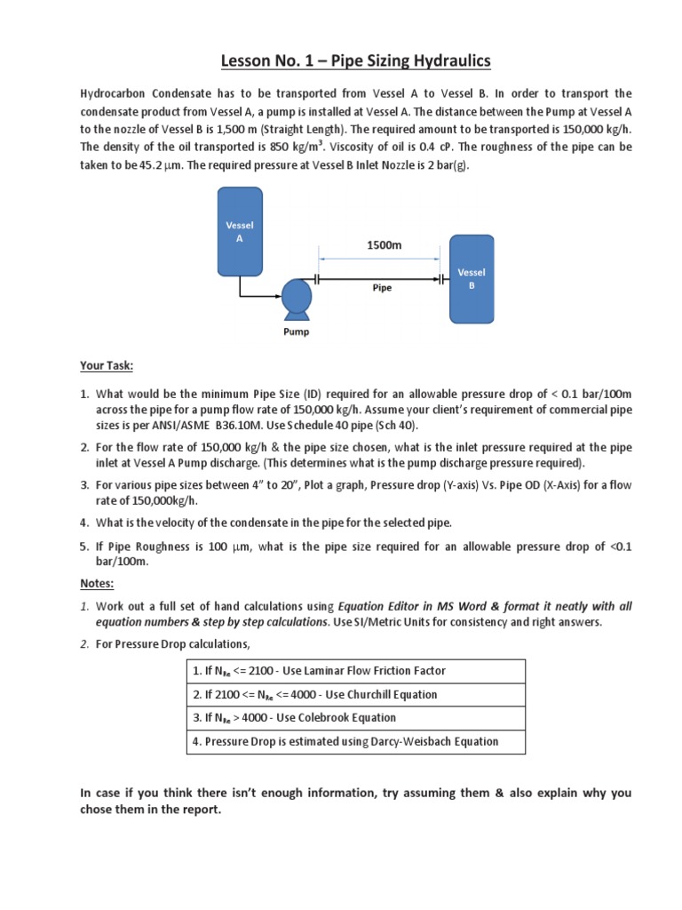 Pipe Sizing for Condensate Transport | PDF | Pipe (Fluid Conveyance ...