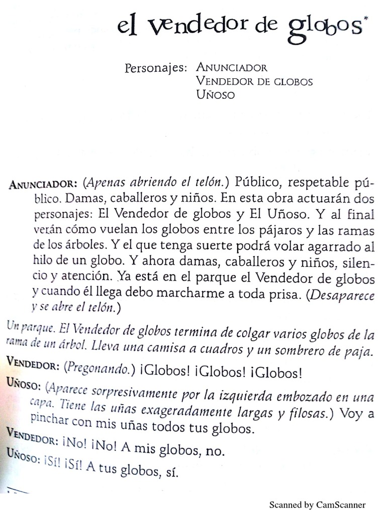 El Vendedor de Globos PDF | PDF
