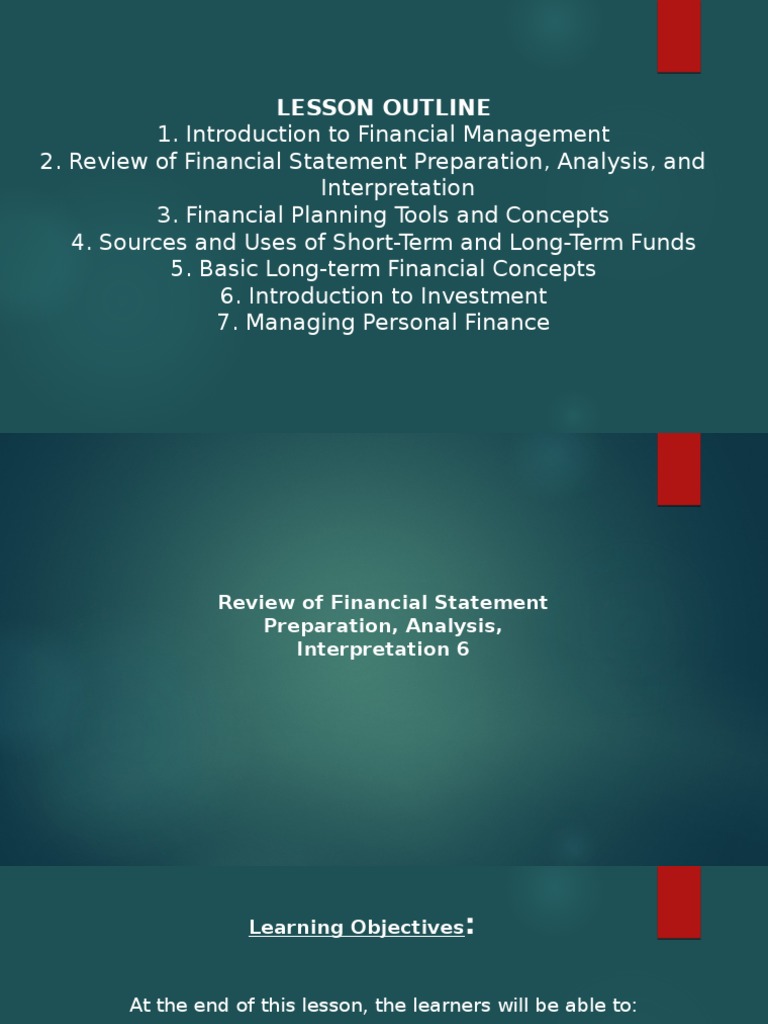 Review of FS Preparation Analysis and Interpretation 6 | PDF | Capital ...