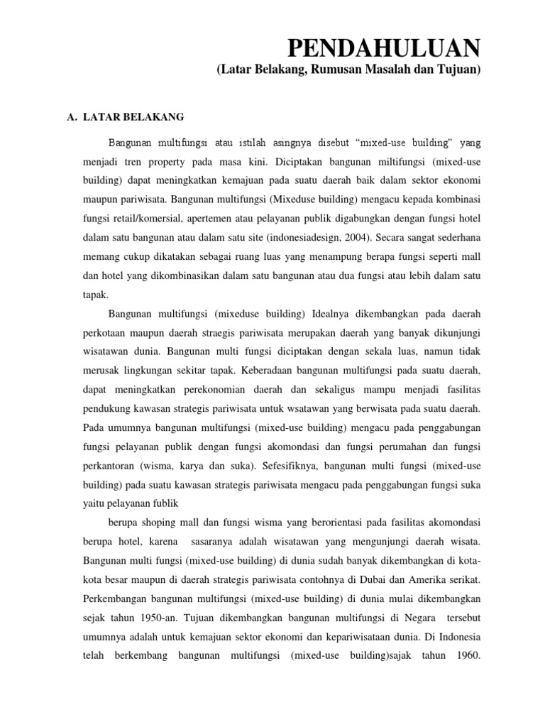 Denah Bangunan Mixed-Use di Kendari | PDF | Bisnis