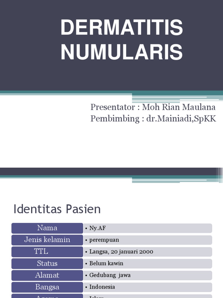 Dermatitis Numularis | PDF