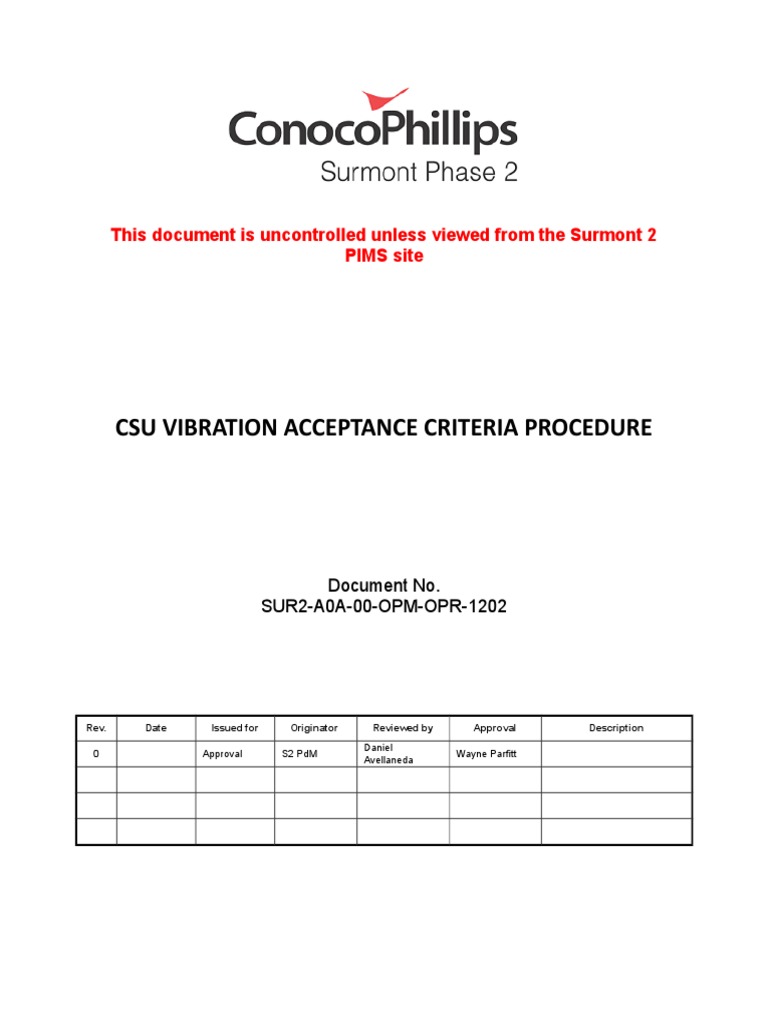 Surmont 2 Vibration Testing Procedure | PDF | Bearing (Mechanical ...