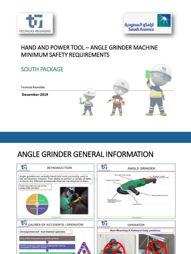 Hand and Power Tool and Angle Grinder Safety | PDF | Technology ...