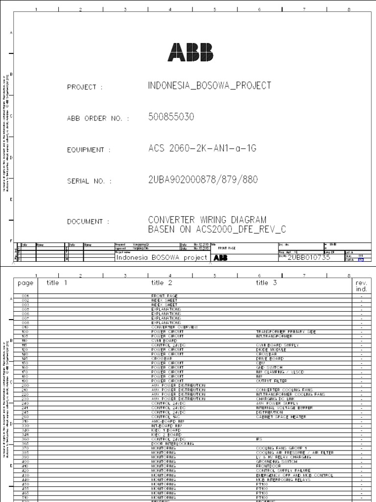 ACS 2000 Wiring Diagram - 1400KW - REV | PDF | Power Supply ...