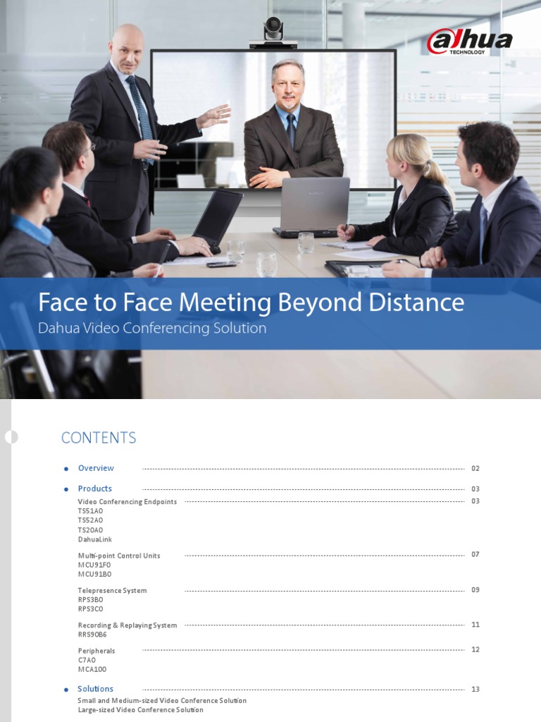 Dahua Video Conferencing Solution | PDF | Videotelephony | Session Initiation Protocol