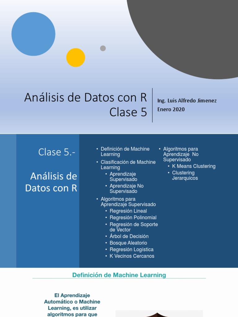 Machine Learning Con R | PDF | Aprendizaje automático | Regresión lineal