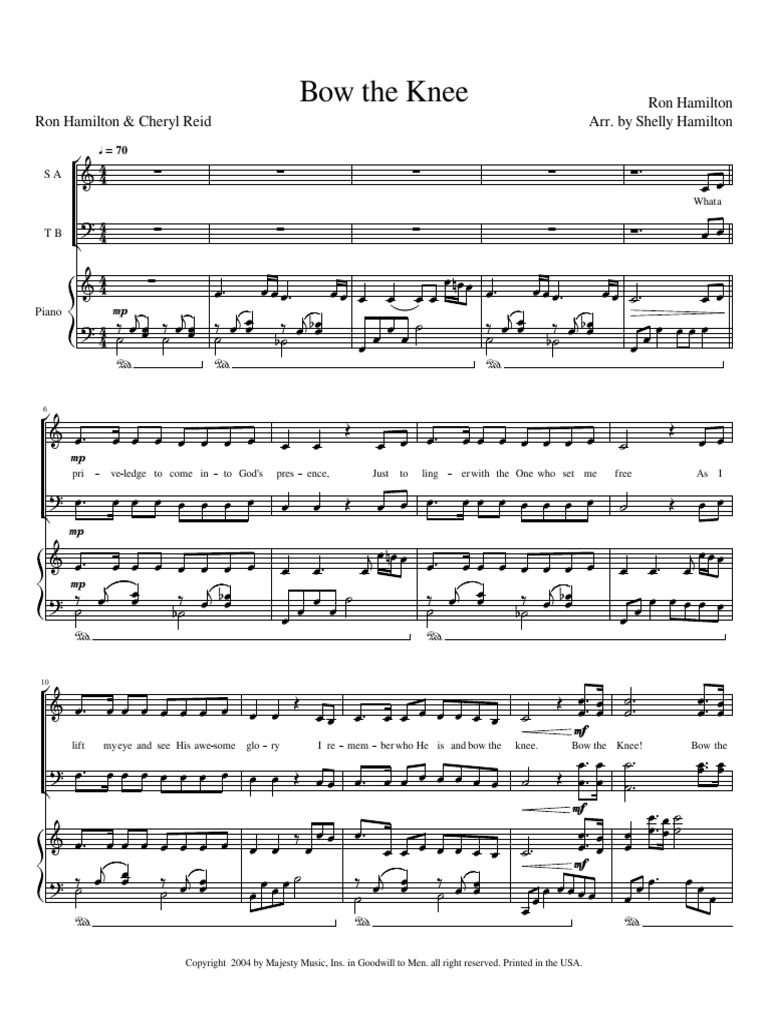 Bow The Knee Ron Hamilton | PDF