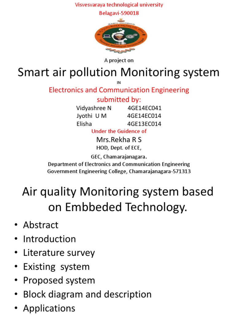 Smart Air Pollution Monitoring System Elisha | PDF | Air Pollution ...