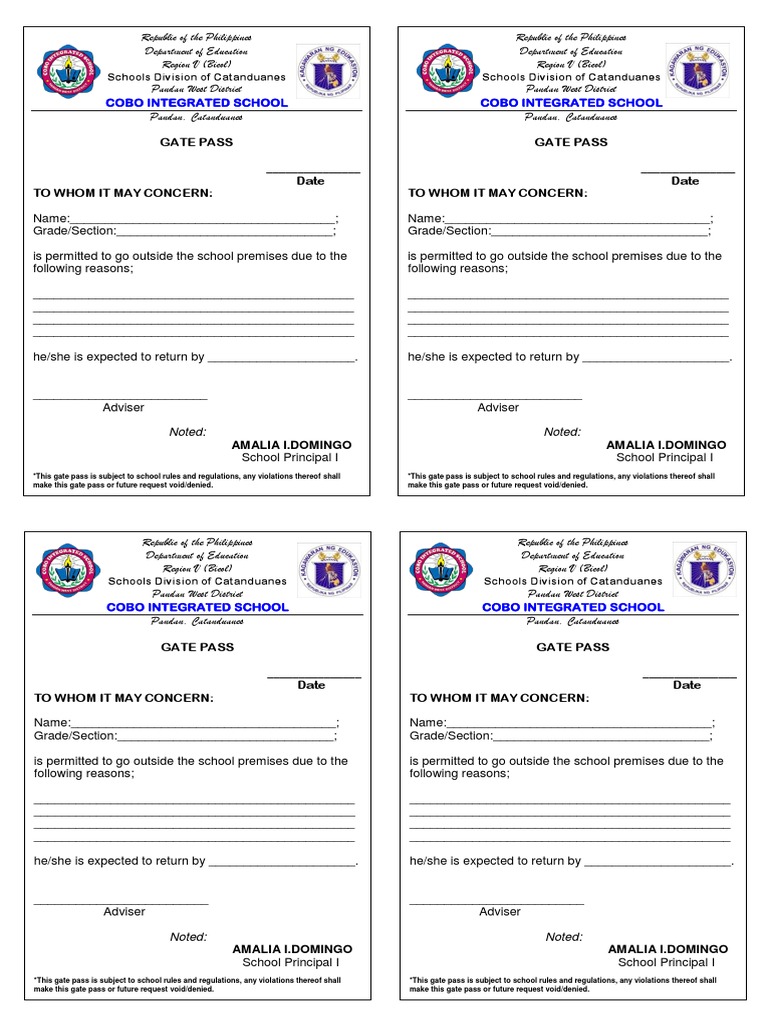 Gate Pass - Students | PDF | Government | Justice