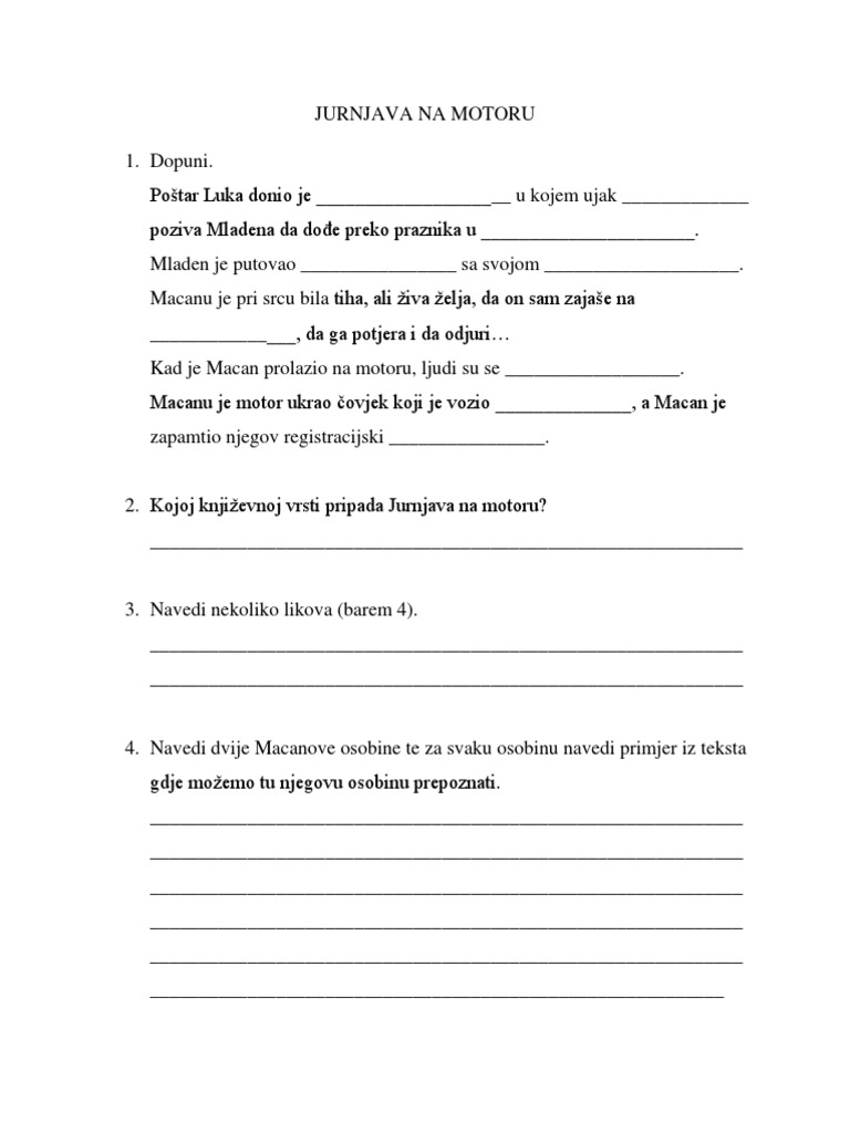 Jurnjava Na Motoru | PDF