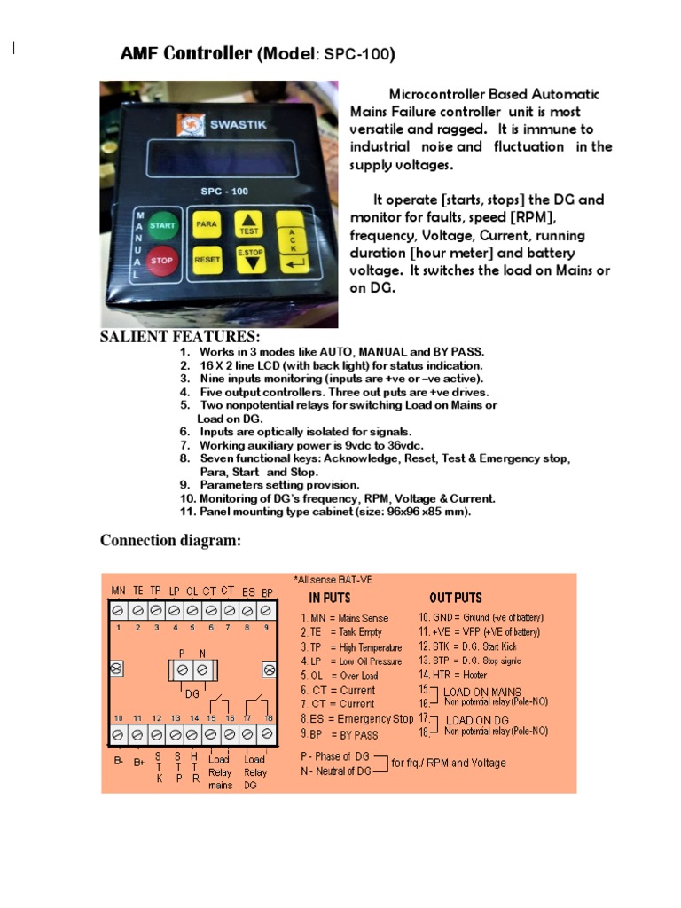 AMF9 Manual Final 1440139137 | PDF | Mains Electricity | Parameter (Computer Programming)