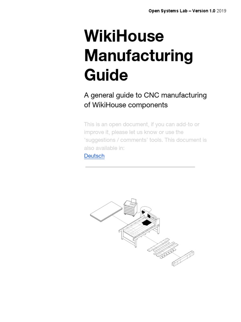 CNC Manufacturing Guide for WikiHouse Components | PDF | Engineering ...