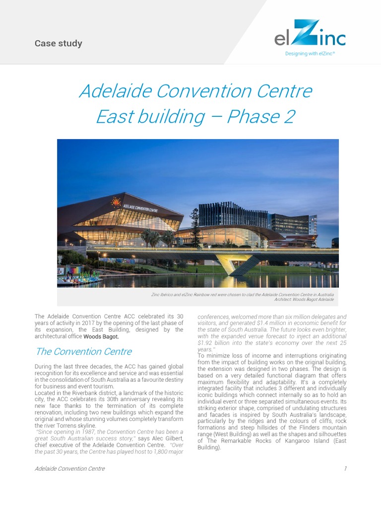 Case Study Adelaide Convention Center | PDF | Adelaide | Economic Sectors
