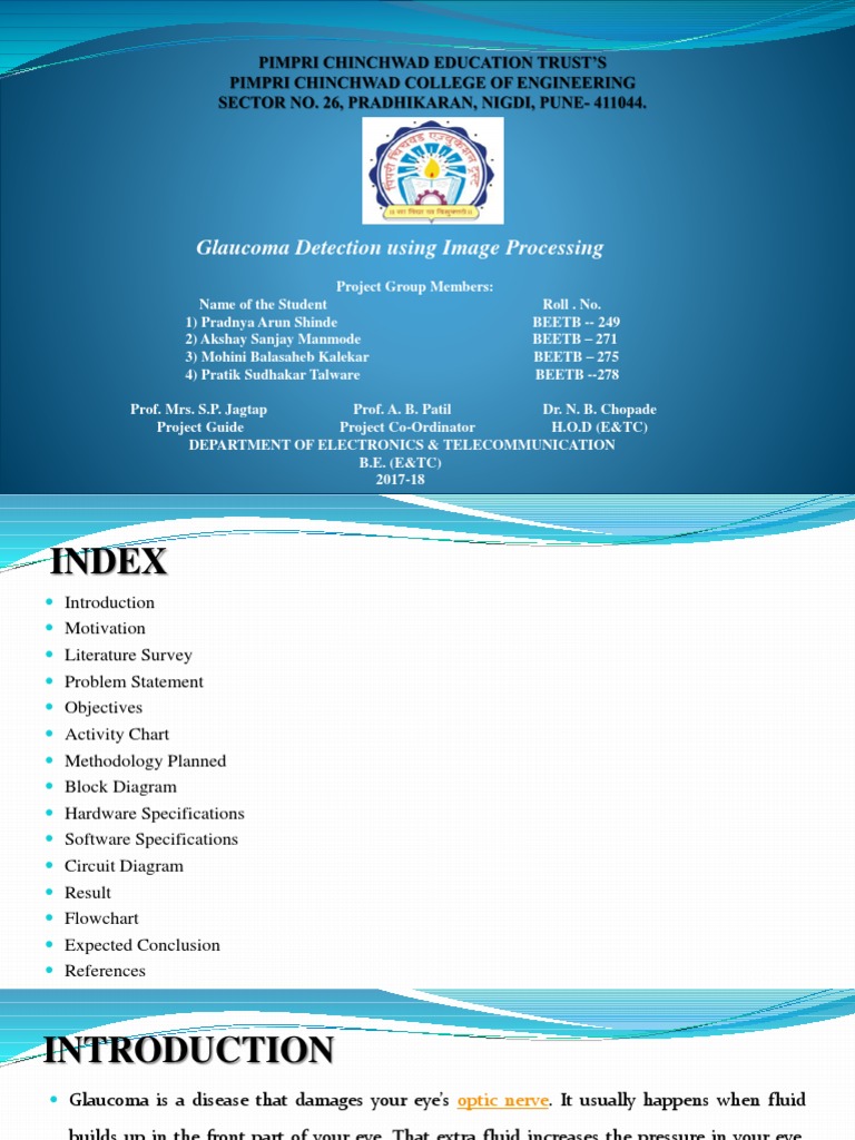 Glaucoma Detection using Image Processing | PDF | Retina | Glaucoma