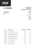 Nationwide Bank Statement | PDF | Money | Financial Services